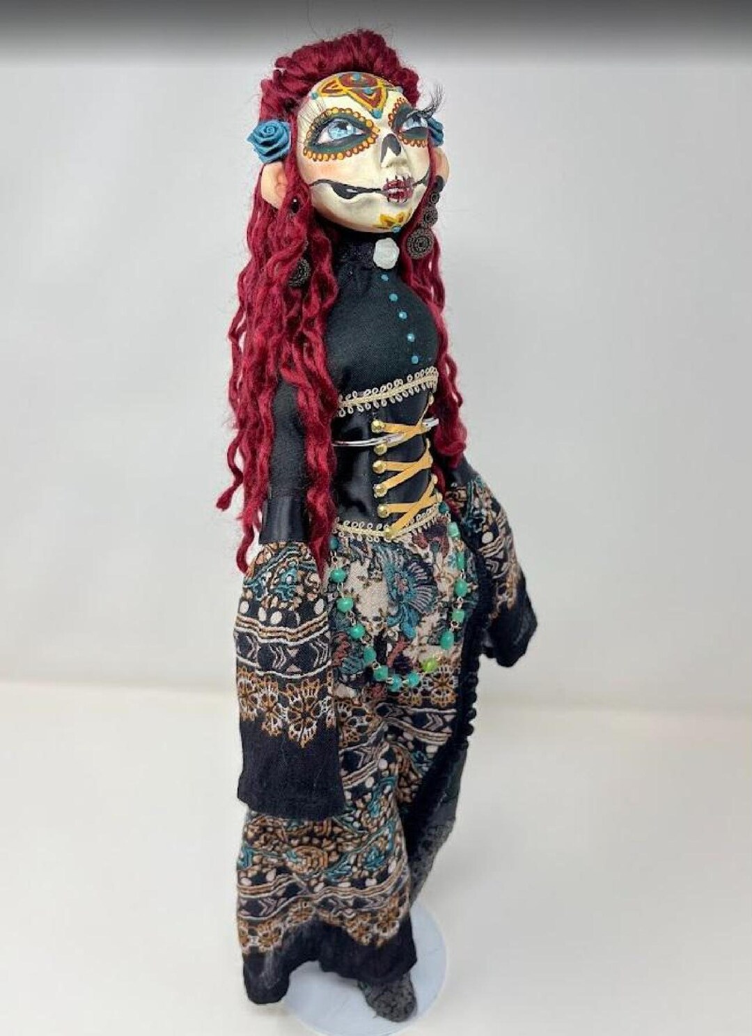 1/4 Scale OOAK Art Doll, Luciana – Sugar Skull Day of the Dead – Buns ...