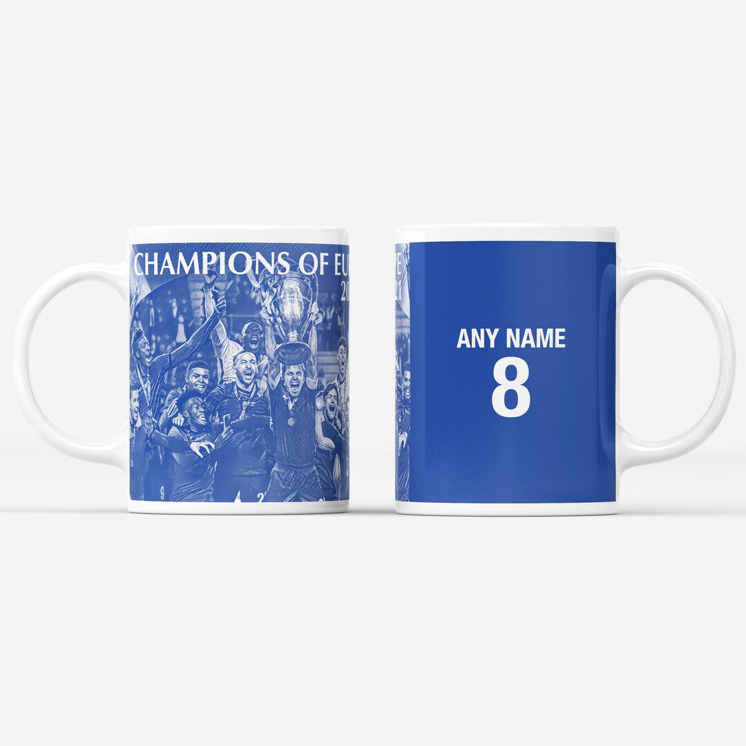 Personalised Chelsea Champions of Europe 2021 Mug Gift Souvenir ...