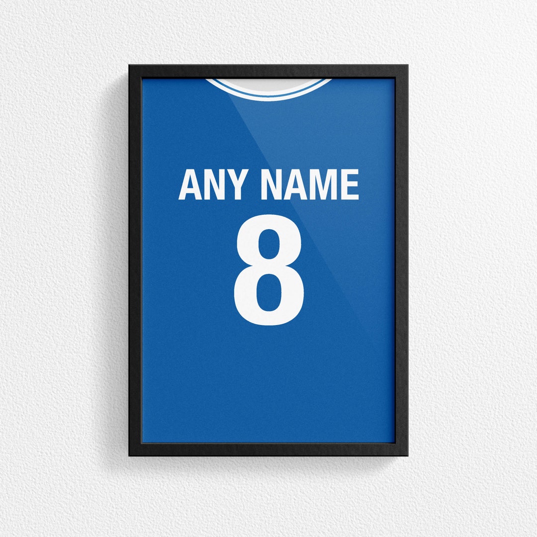 Personalised Leicester Inspired Colours Poster Print Frame Birthday ...