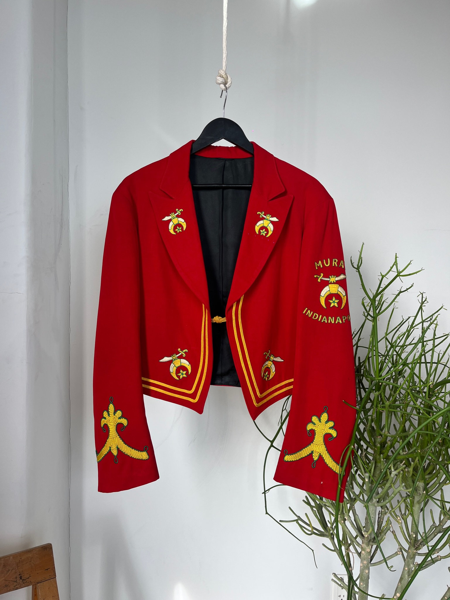 Vintage Murat Masonic Theatre Embroidered Red Wool Ihling Bros. Costume ...