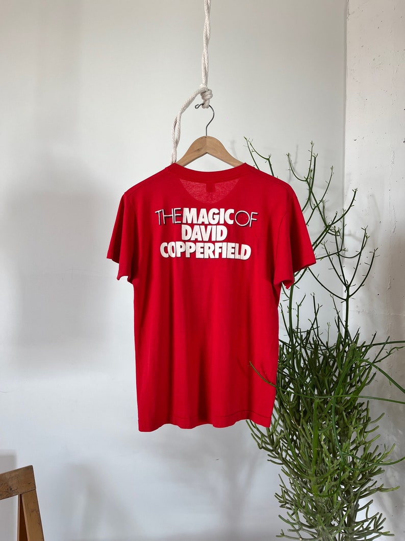 Vintage 1980s the Magic of David Copperfield Red T-shirt, Screenstars ...