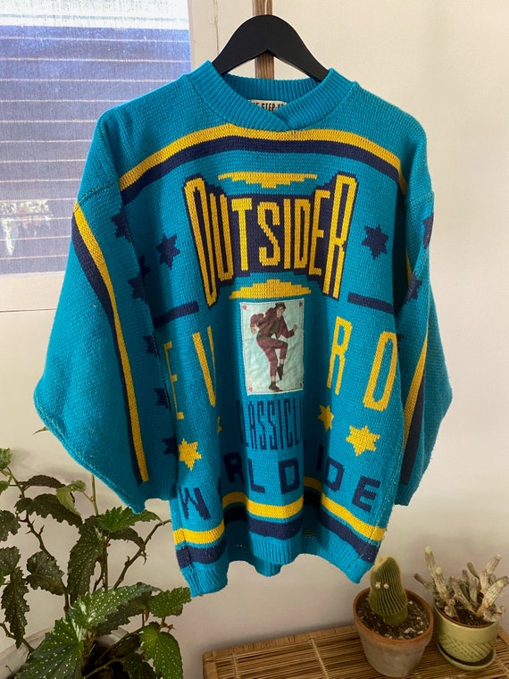 Vintage 1980's One Step Up Blue & Yellow Color Block … - Gem