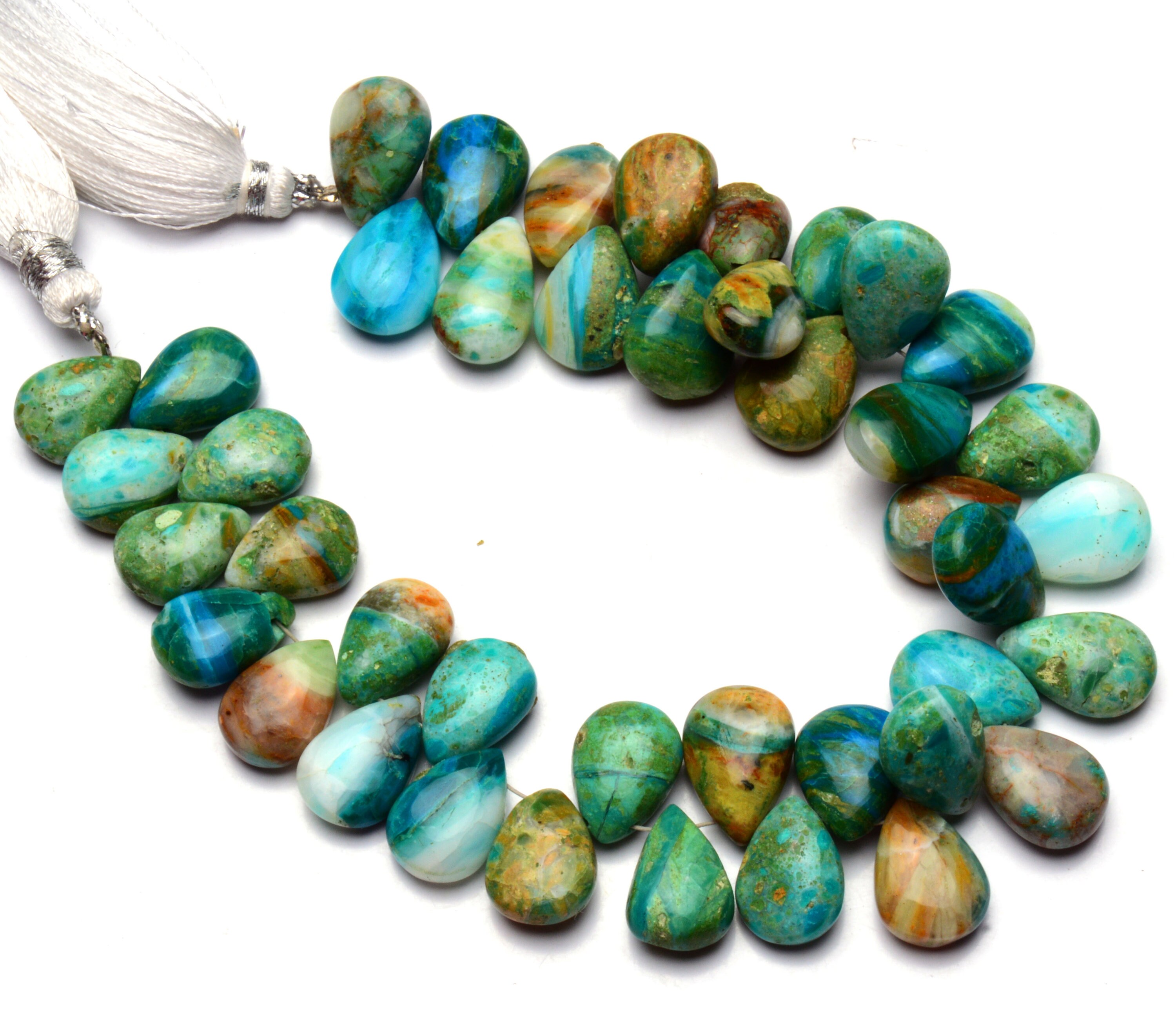 Natural Opalina Gemstone From Andes Peru, 14x10 Mm Size Smooth Pear ...
