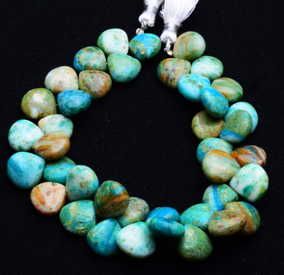 Natural Opalina Gemstone From Andes Peru, 11 Mm Size Smooth Heart Shape ...