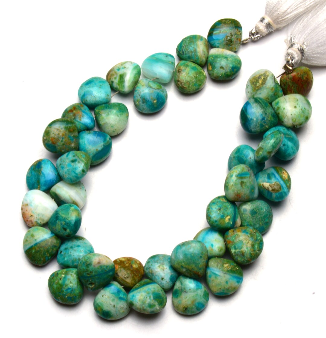 Natural Opalina Gemstone From Andes Peru, 10.5 Mm Size Smooth Heart ...