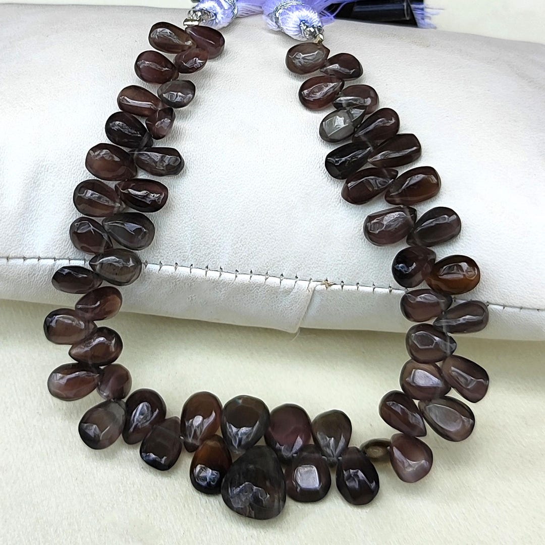 Natural Sillimanite Cats Eye Gemstone 7x5 to 14x9 Mm Size Smooth Pear ...