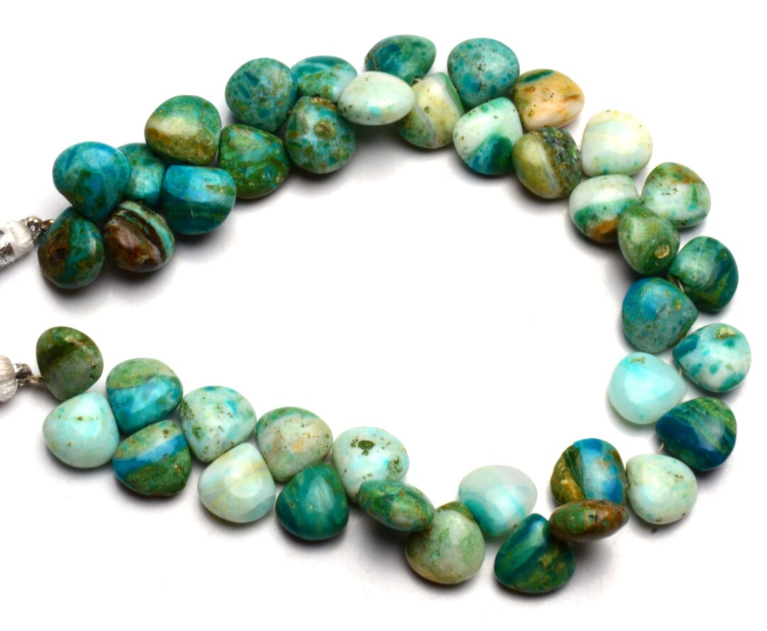 Natural Opalina Gemstone From Andes Peru, 10 Mm Size Smooth Heart Shape ...