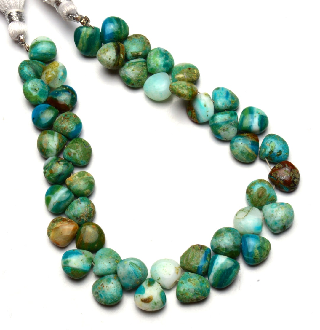 Natural Opalina Gemstone From Andes Peru, 8.5 Mm Size Smooth Heart ...