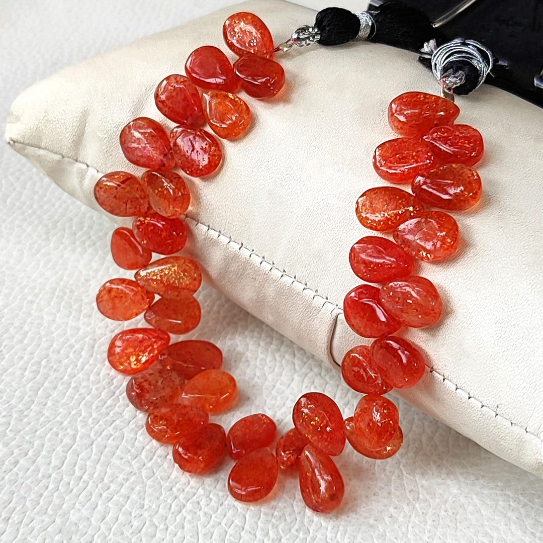 Buy Natural Indian Sunstone Gems, Multiple Size Pear Shape, Jewelry ...