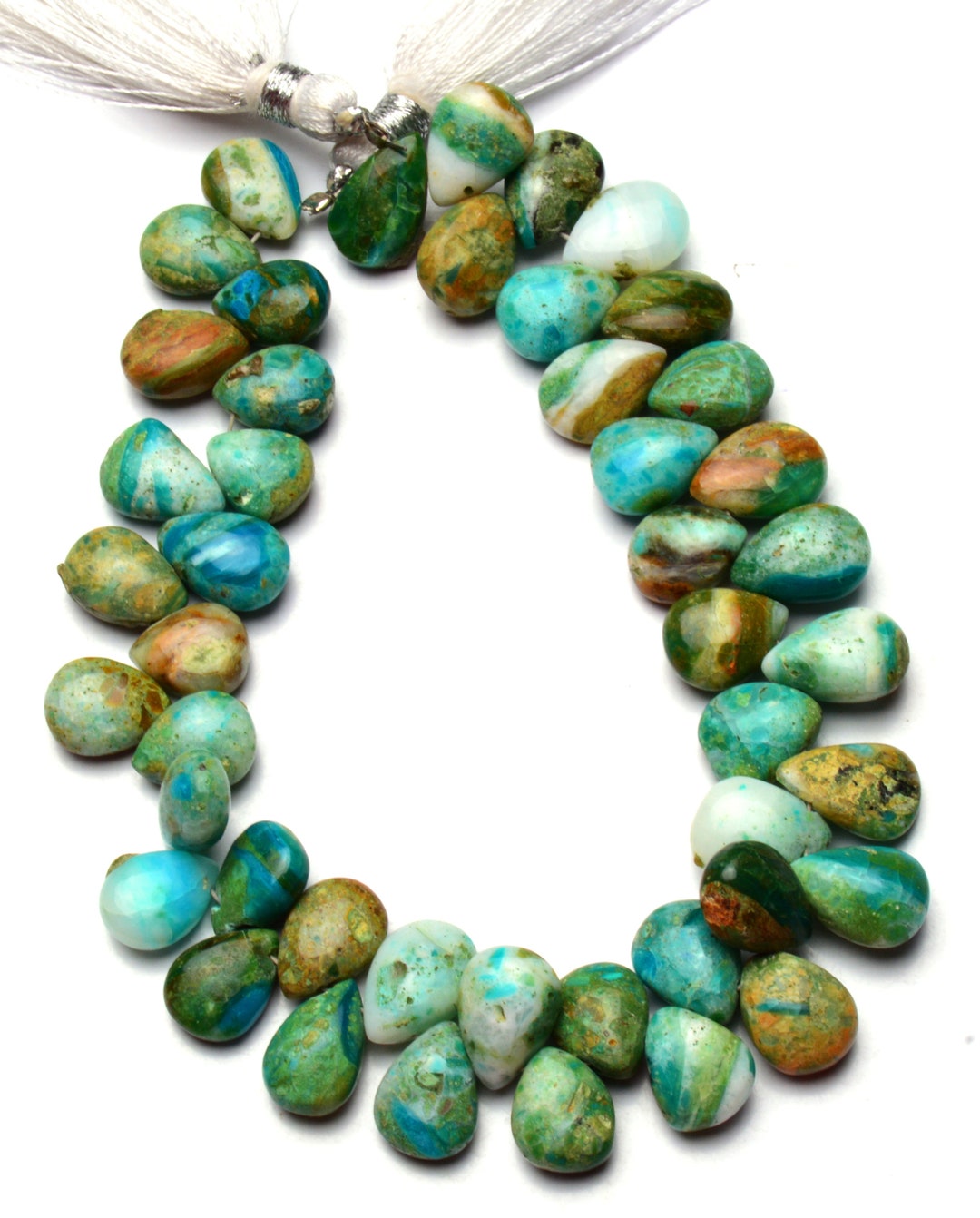 Natural Opalina Gemstone From Andes Peru, 10x8 Mm Size Smooth Pear ...