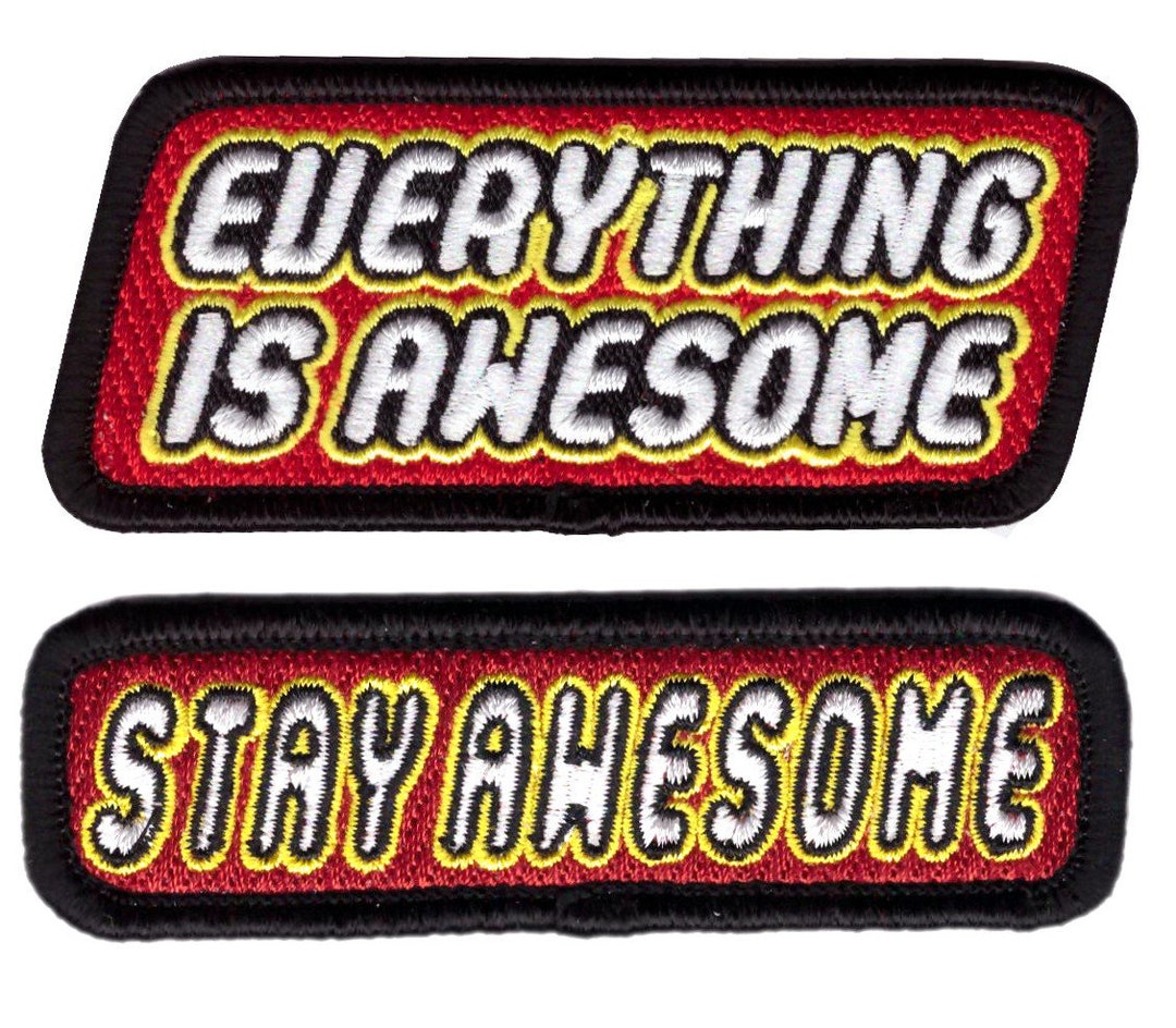 Stay Awesome Motivational Patch - Etsy