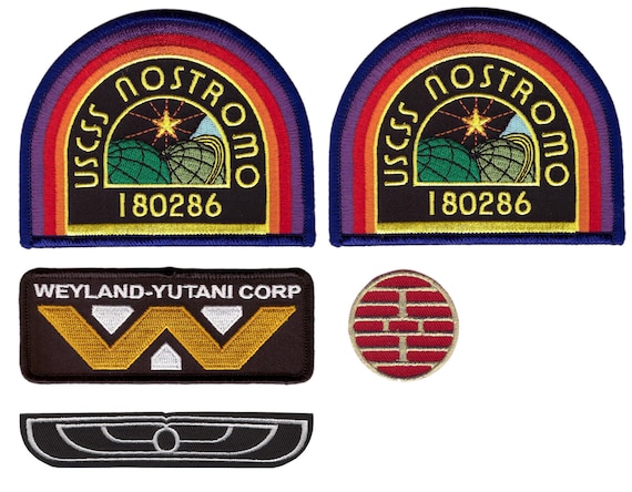 5pc Black Alien Movie USCSS Nostromo Crew Costume Patches - Etsy