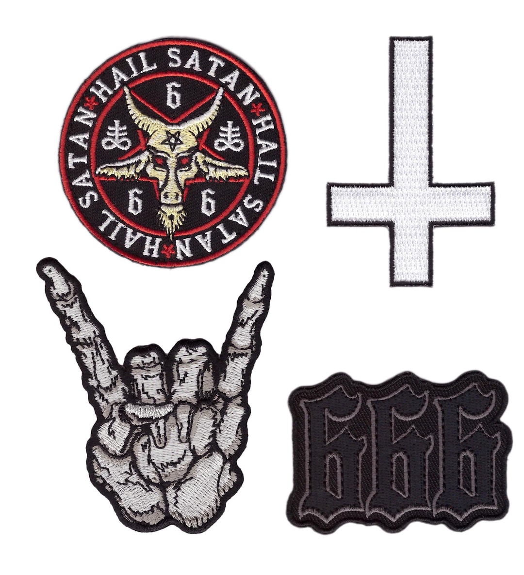 Hail Satan Baphomet 666 Pagan Patch - Etsy