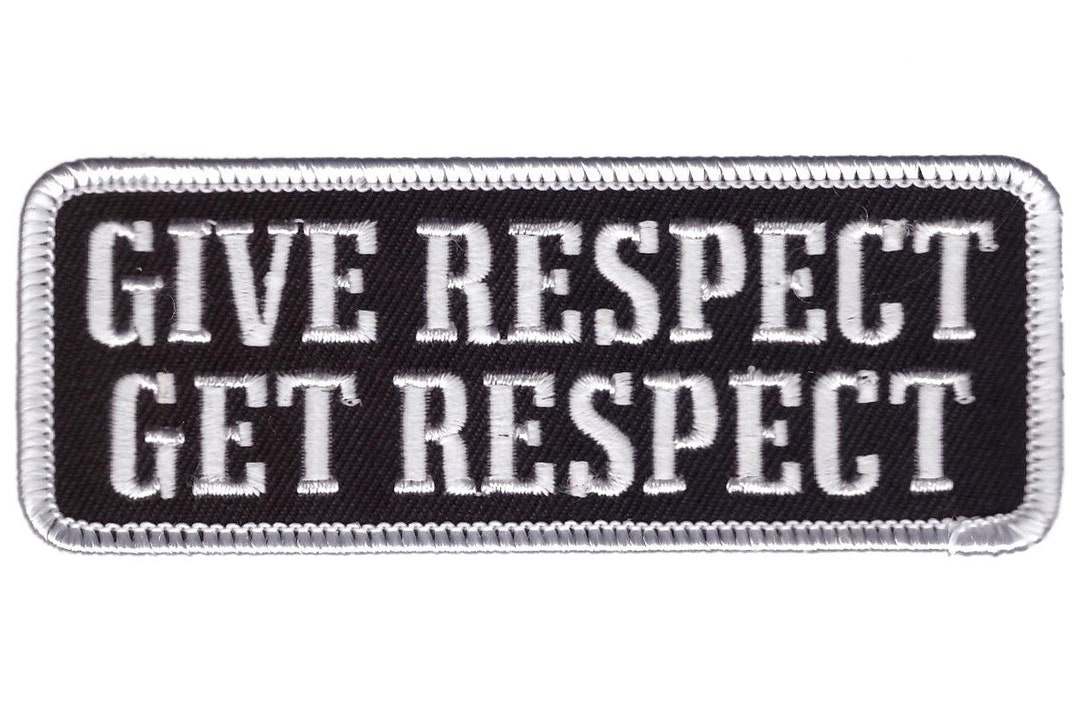 Give Respect Get Respect Morale Biker Patch - Etsy