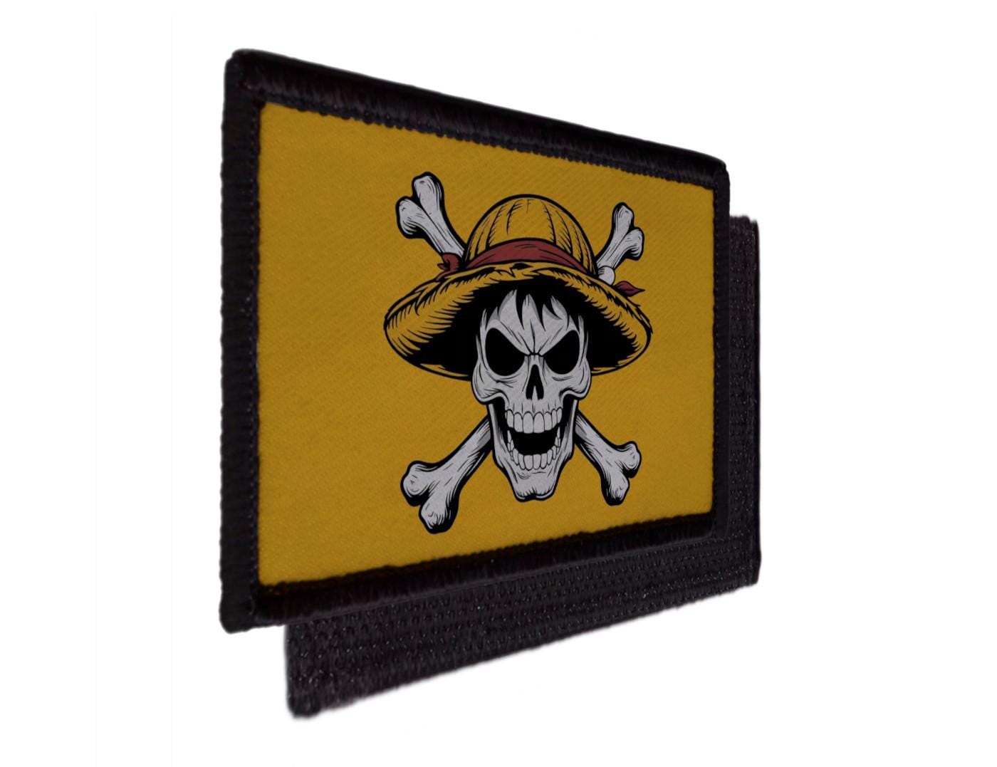 Straw Pirate Hat Skull Flag Patch - Etsy
