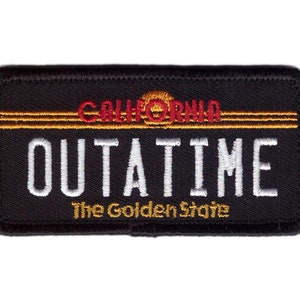 Outta Time Back to Future License Plate California Patch - Etsy