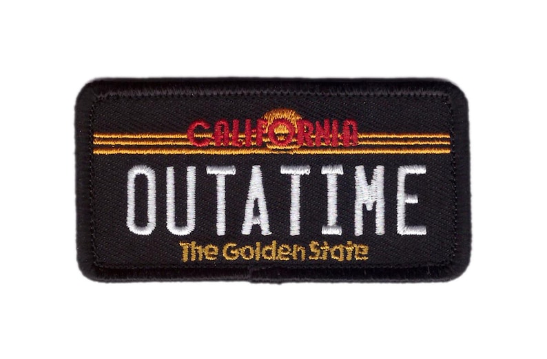 Outta Time Back to Future License Plate California Patch | Etsy