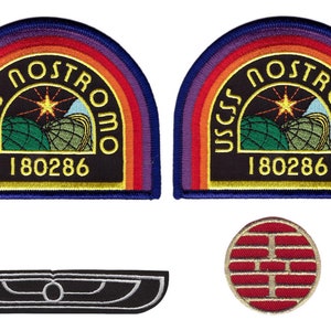 5pc Black - Alien Movie USCSS Nostromo Crew Costume Patches - Etsy