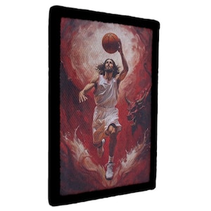 Jesus Dunking on Devil - Etsy