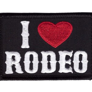 I Love Rodeo Cowboy up USA Flag Rodeo Morale Patch - Etsy
