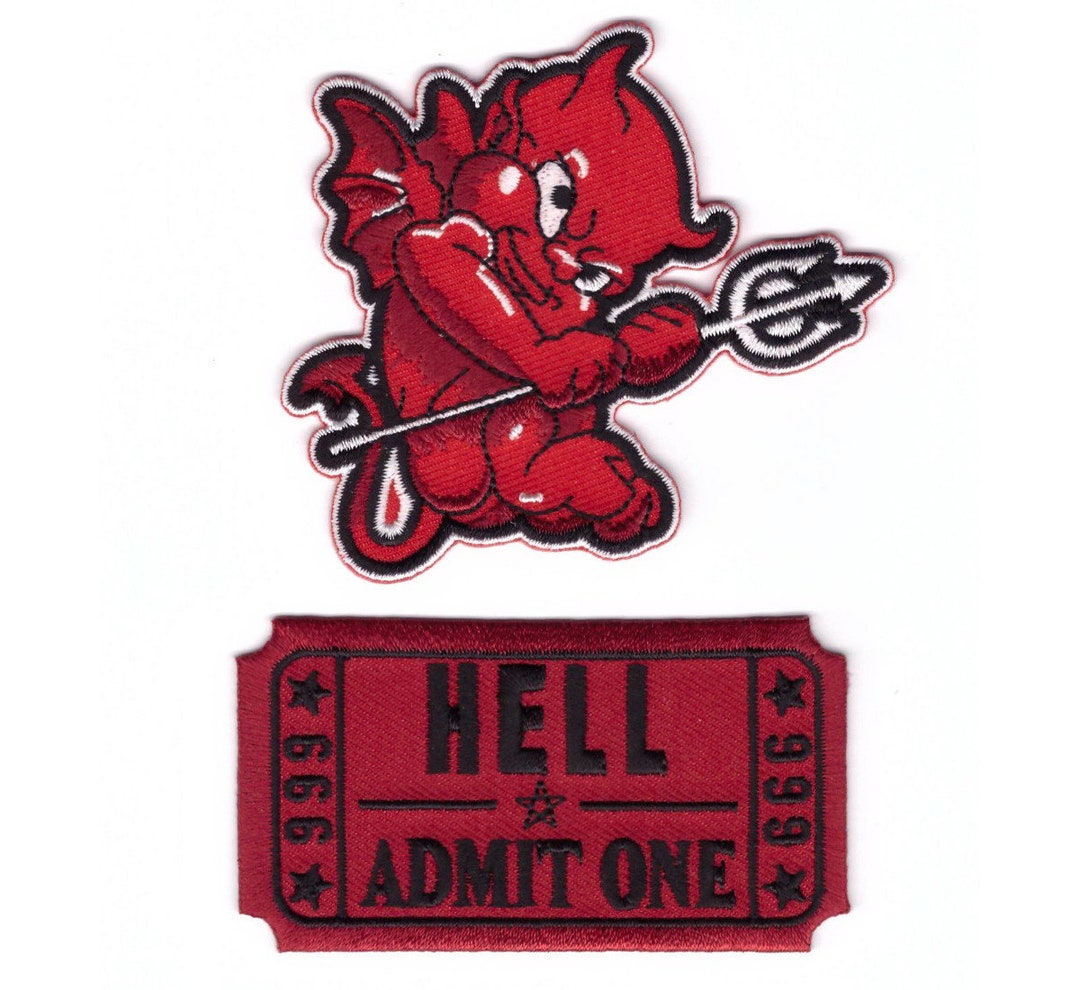 Ticket to Hell Pentagram Purgatory Biker Jacket Punk Satan Patch - Etsy