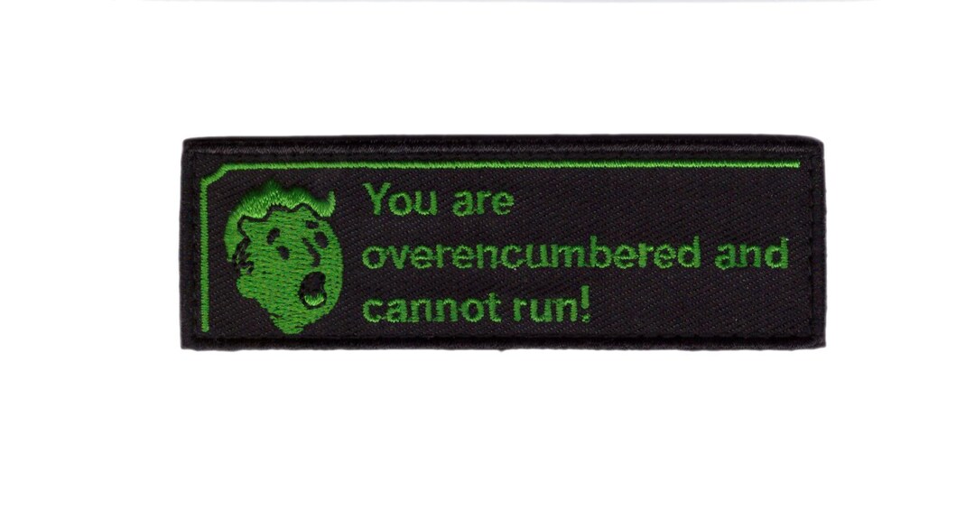 Overencumbered Cannot Run Patch - Etsy