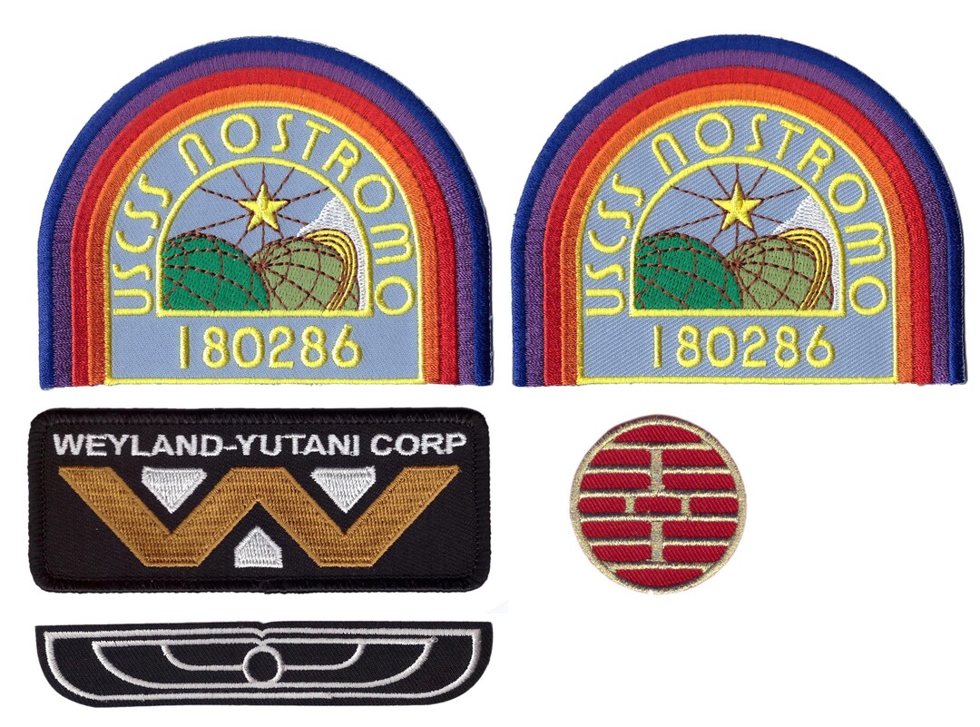 5 Pc Blue - Alien USCSS Nostromo Crew Costume Patches - Etsy