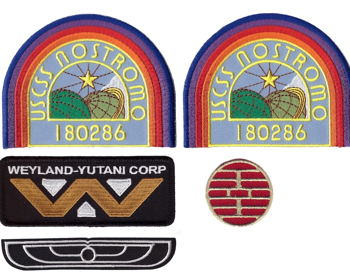 5 Pc Blue - Alien USCSS Nostromo Crew Costume Patches - Etsy