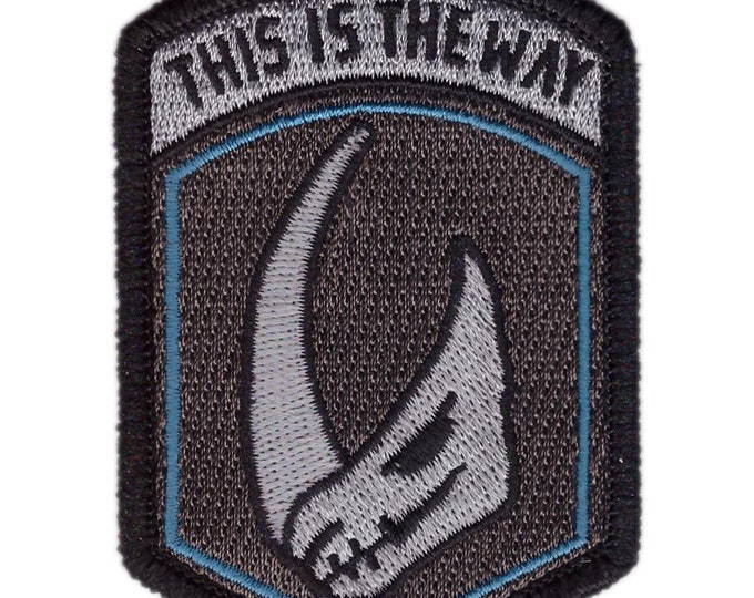This is the Way Patch Mando Mudhorn Skull Morale Tactical - Etsy
