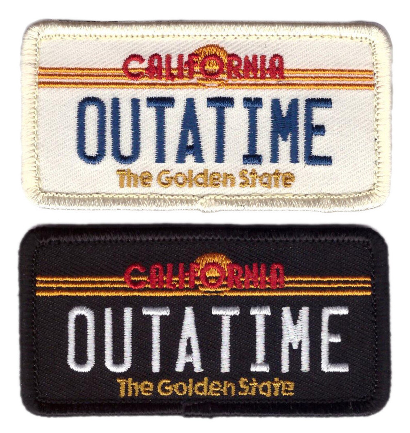 Outta Time Back to Future License Plate California Patch - Etsy