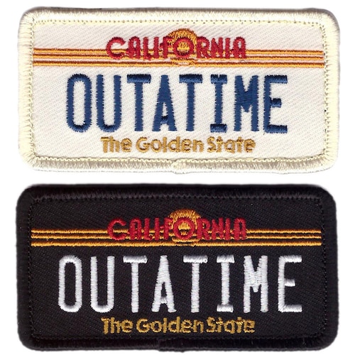 Back to the Future Delorean License Plate Patch California - Etsy