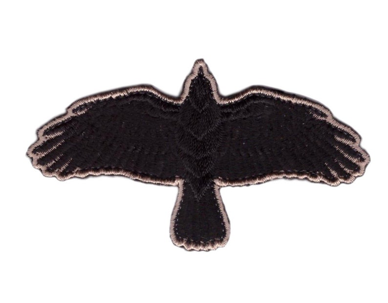 Black Raven Flying Crow Vikings Norse Odin Patch - Etsy