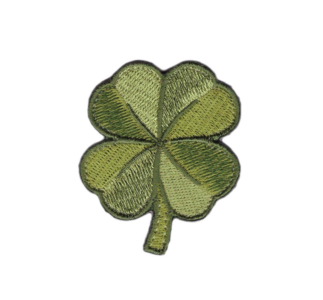 Lucky 4 Leaf Clover Shamrock Irish Patch - Etsy