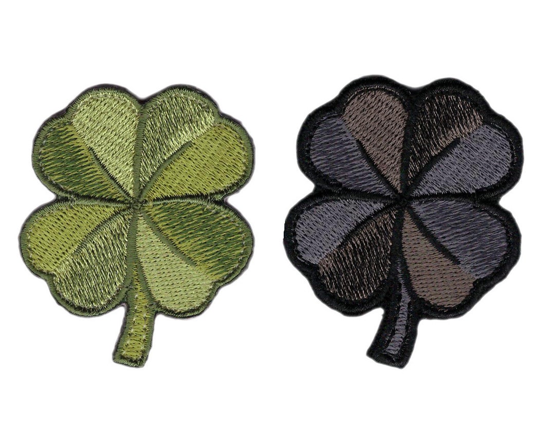 Lucky 4 Leaf Clover Shamrock Irish Patch - Etsy