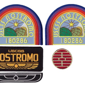 5 Pc Blue - Alien USCSS Nostromo Crew Costume Patches - Etsy