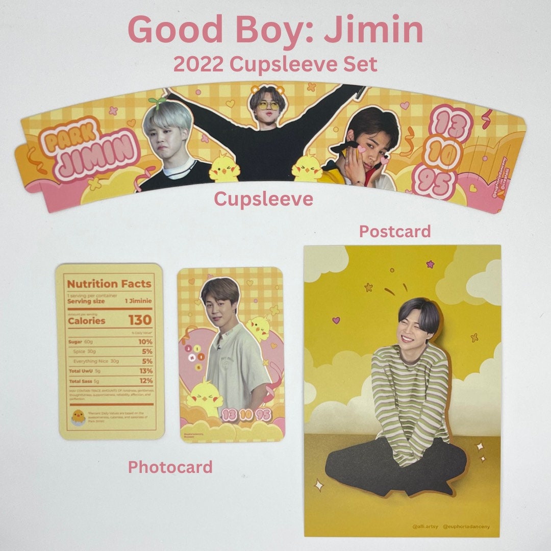 BTS Jimin Cupsleeve Sets - Etsy