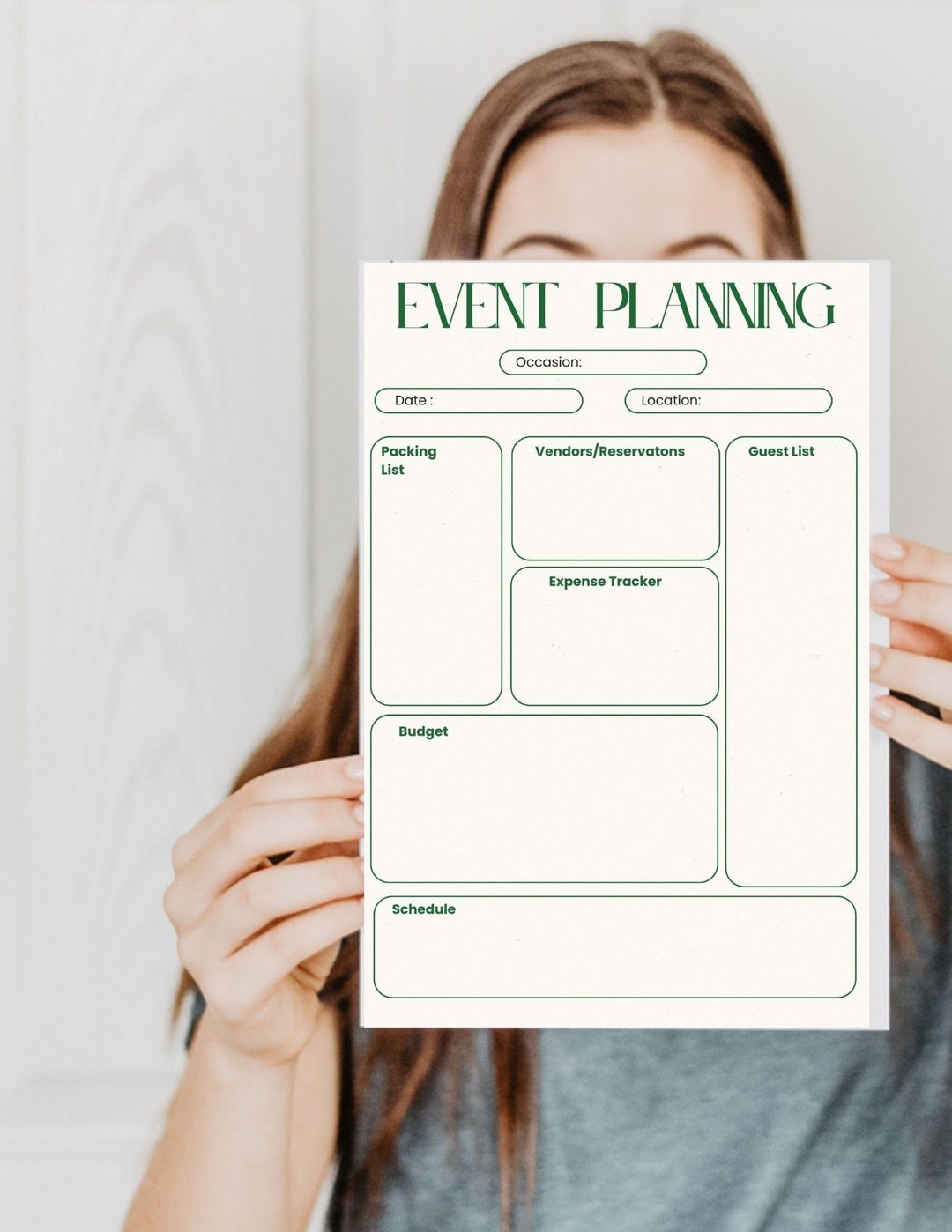 Event Planning Printable, Party Planner, Instant Digital Download, PDF ...