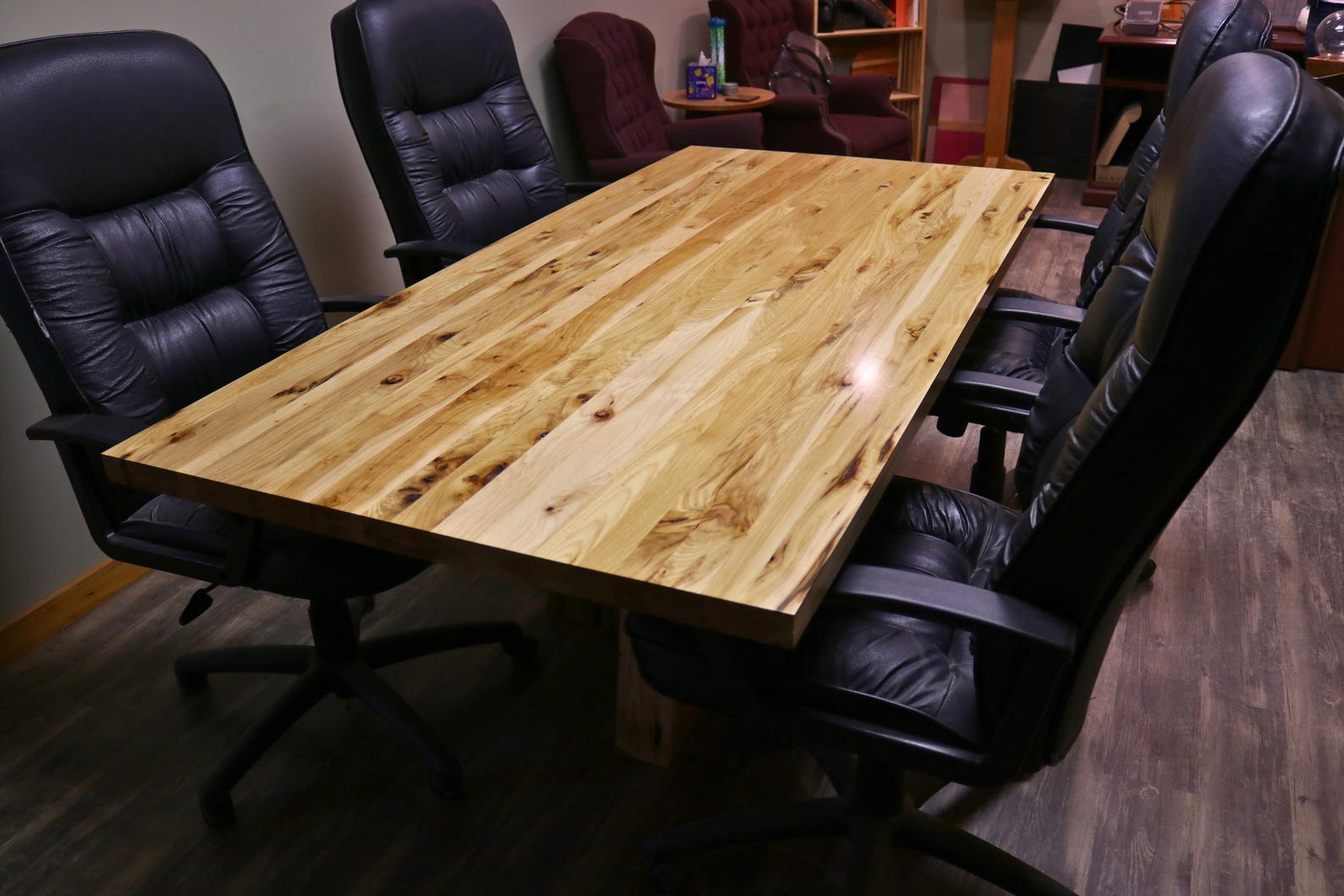 Rustic Hickory Solid Wood Table - Etsy