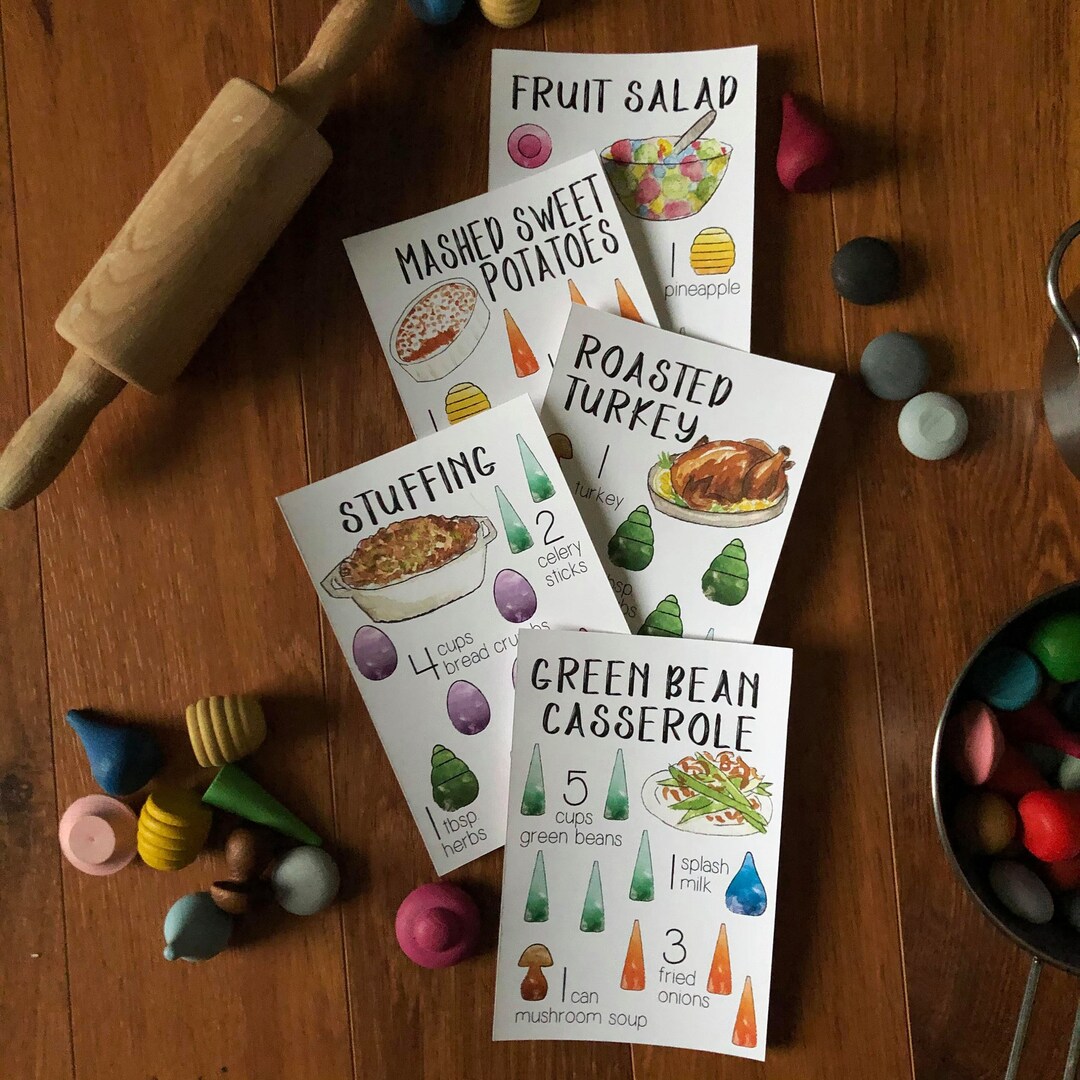 Mandala Recipe Cards / HOLIDAY DINNER / Waldorf Recipes / Montessori ...