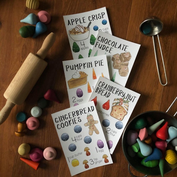 Mandala Recipe Cards / HOLIDAY SWEETS / Waldorf Recipes / | Etsy