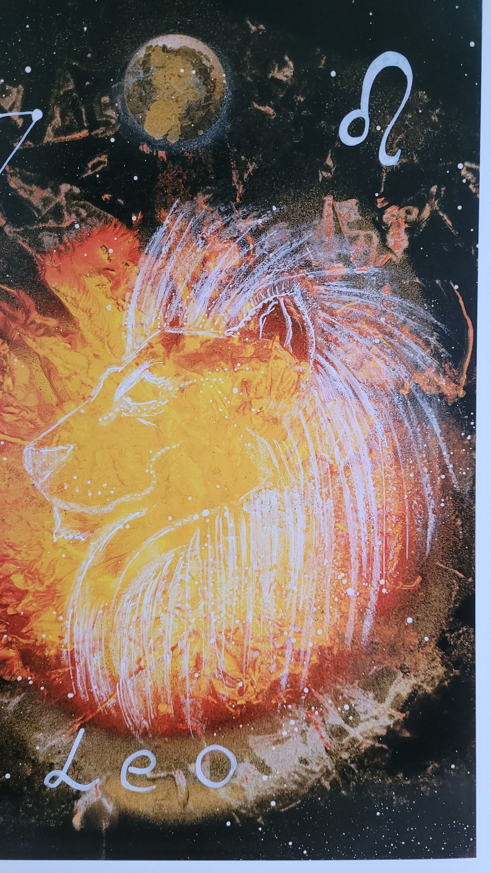 Zodiac Leo the Lion Art, Astronomy, Astrology Art, Zodiac Art Gifts ...