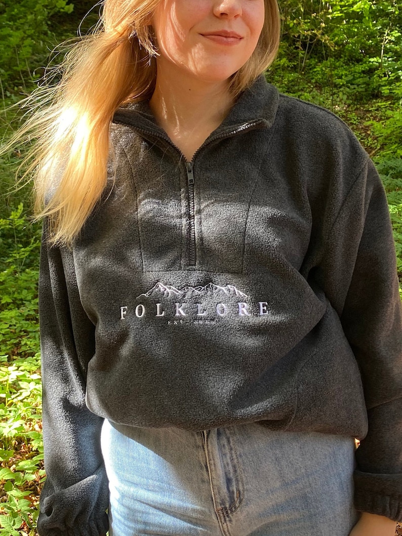 Embroidered Folk Oversized Fleece - Etsy UK