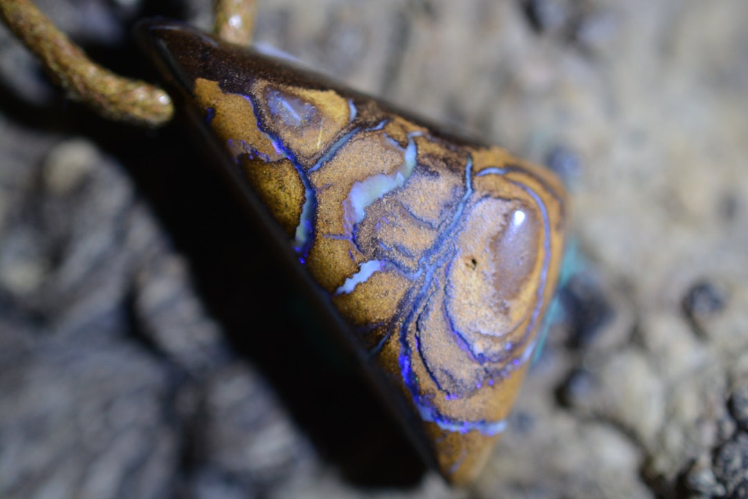 22ct Koroit Nut Boulder Matrix Opal Pendant Necklace Australia - Etsy
