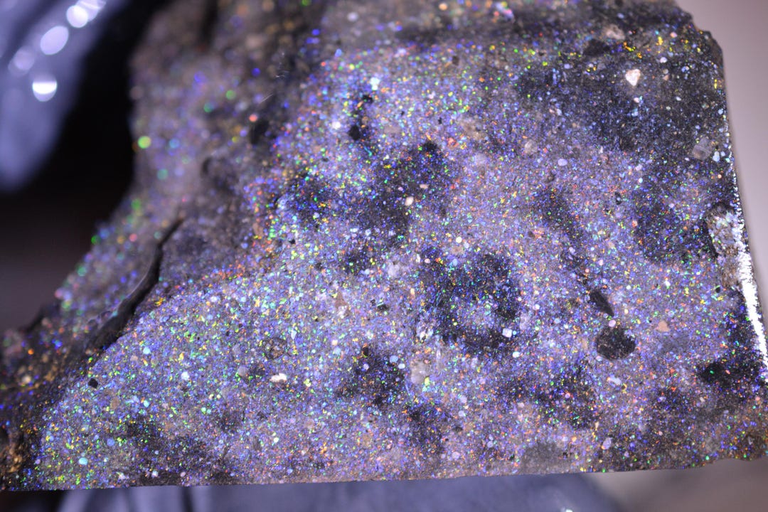 210ct 50x40x19 Huge Black Basalt Matrix Opal Raw Stone Rough/rubbed ...