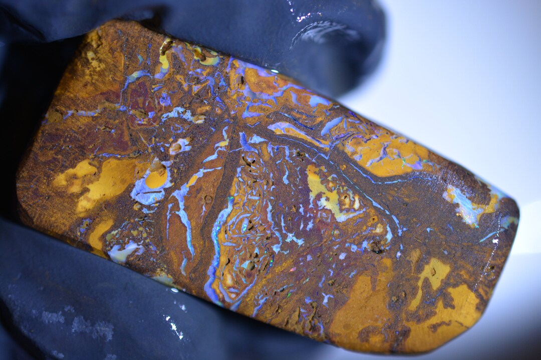 60ct 35x15x9 Koroit Nut Boulder Matrix Opal Raw Stone Rubbed/sliced ...