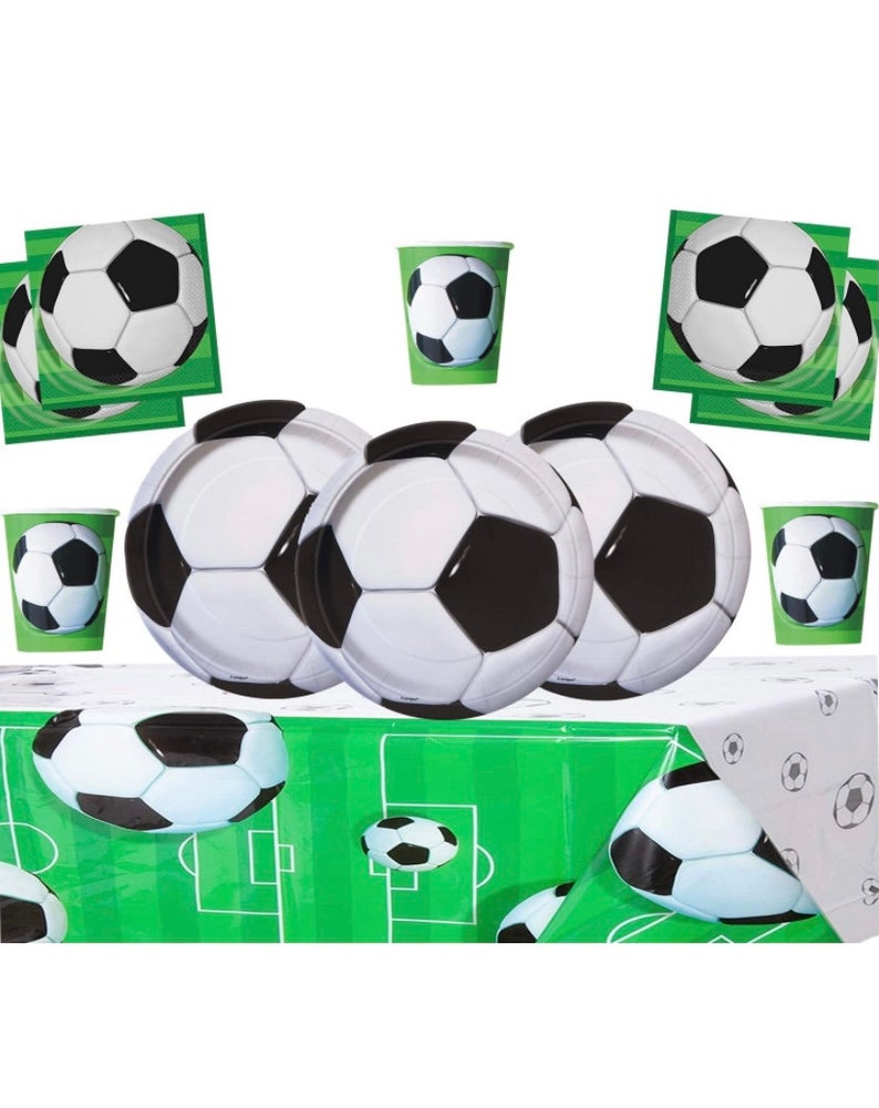 Party Tableware/soccer Party/football - Etsy UK