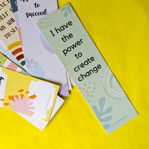 Positive Affirmation Bookmarks - 8 Bookmarks - 59 X 210mm - Etsy