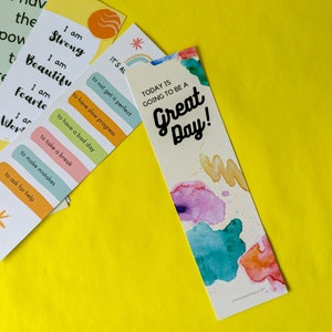 Positive Affirmation Bookmarks - 8 Bookmarks - 59 X 210mm - Etsy