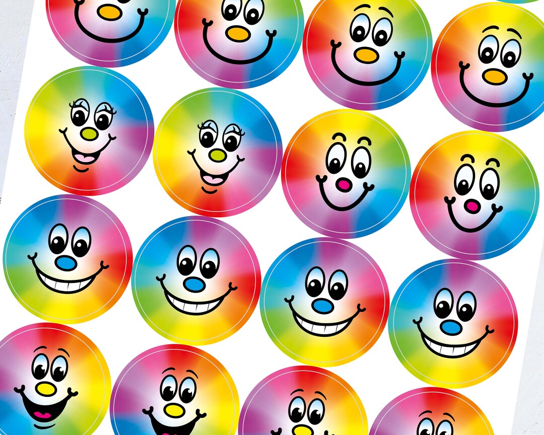 100 Berry Scented Smelly Rainbow Smiley Motivational Reward - Etsy