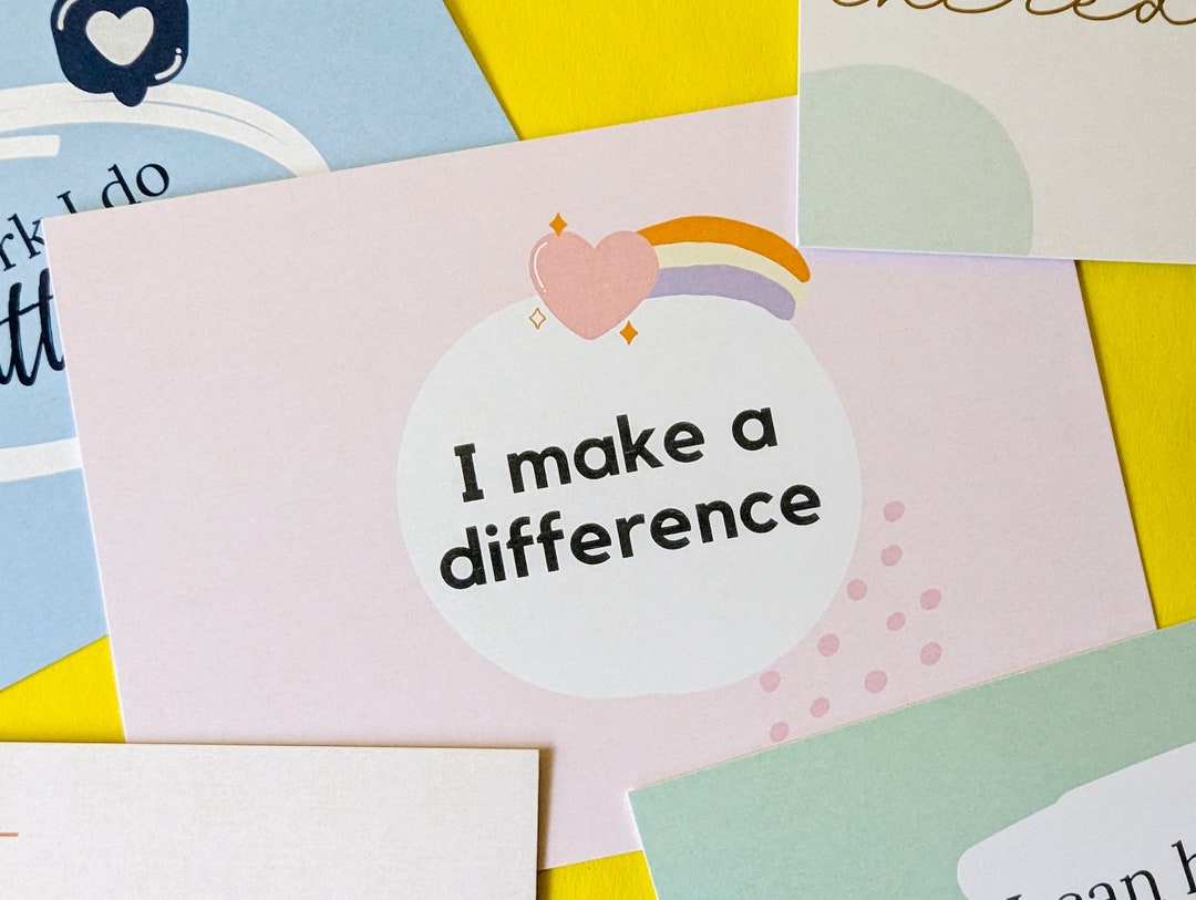 Positive Affirmation Postcards 8 Postcards A6 - Etsy